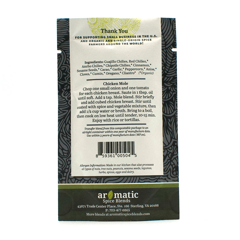 Organic Mexican Mole Spice Blend Seasoning – Aromatic Spice Blends